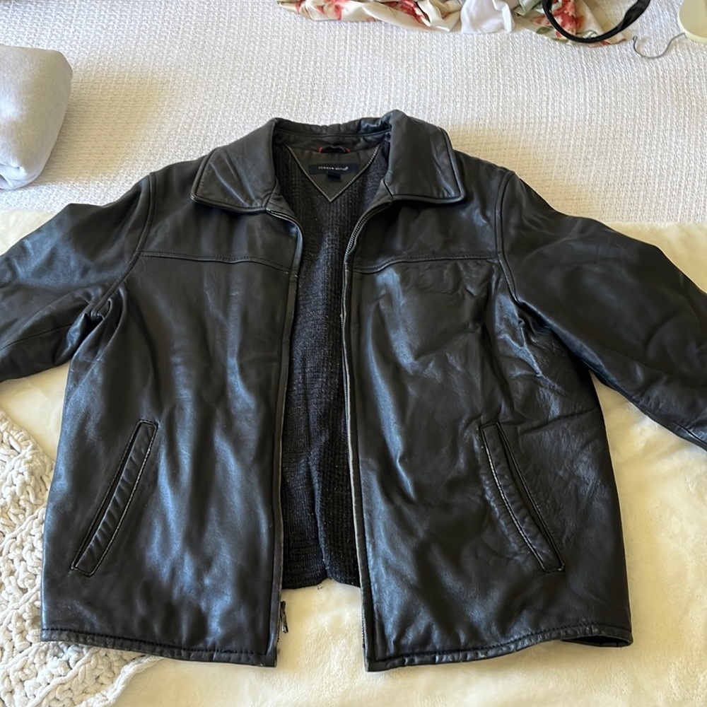 Oversized Leather Jacket - Gem